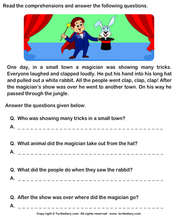 Reading Comprehension Stories Worksheet 1 Turtle Diary Reading Comprehension Stories Worksheet 1 Turtle Diary