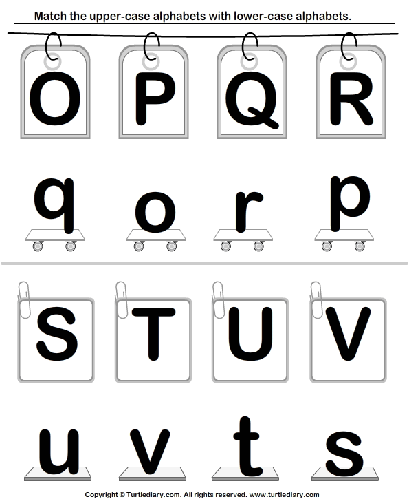 Match Upper Case And Lower Case Letters Worksheet 8 Turtle Diary match-upper-case-and-lower-case-letters-worksheet-8-turtle-diary