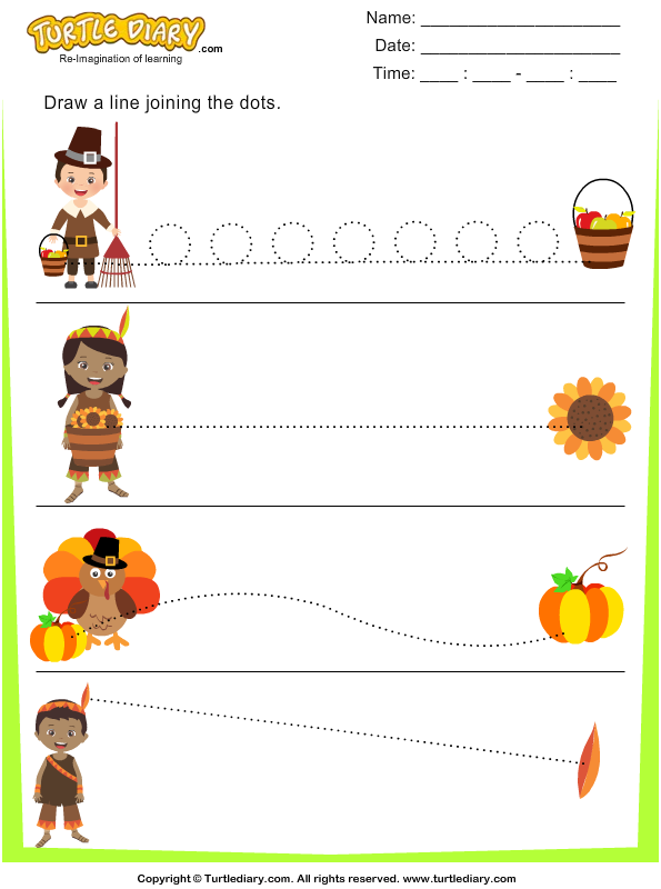 Thanksgiving Connect The Dots Worksheet 3 Turtle Diary Thanksgiving Connect The Dots Worksheet 3 Turtle Diary