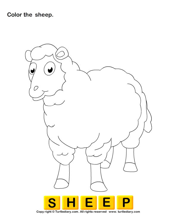 Color the farm animals - TurtleDiary.com