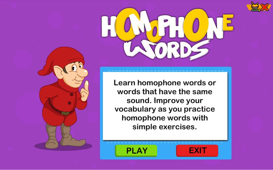 Homophones Games