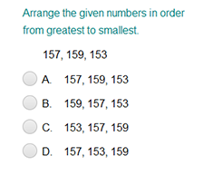 Ordering Numbers up to Three Digits | Turtle Diary Quiz