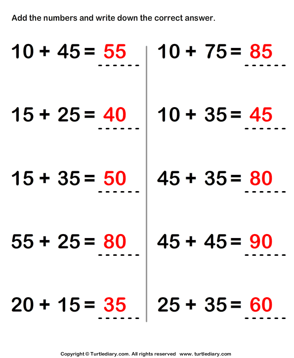 Adding Two Two Digit Numbers Sums Up To Hundred With Regrouping