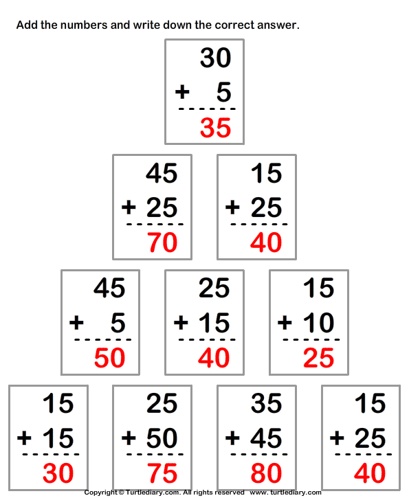 Column Addition Of Two Two Digit Numbers With Regrouping Worksheet 
