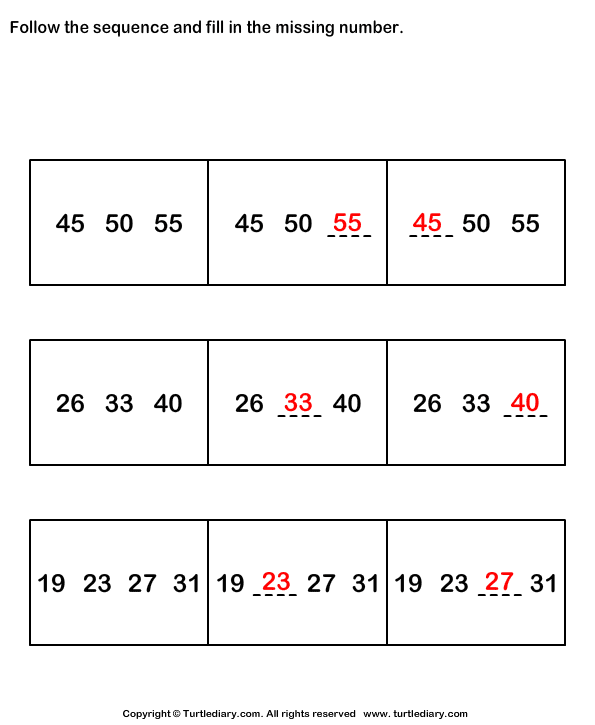 Follow Sequence And Fill Missing Numbers Up To Sixty Worksheet Turtle follow-sequence-and-fill-missing-numbers-up-to-sixty-worksheet-turtle