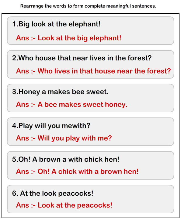 Jumbled Words To Form A Sentence Worksheet Turtle Diary Jumbled Words To Form A Sentence Worksheet Turtle Diary