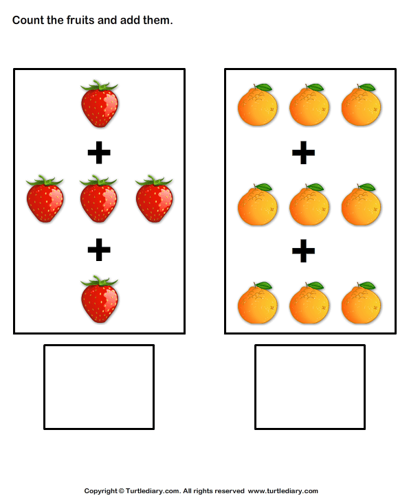 Add Three One Digit Numbers Worksheet Turtle Diary