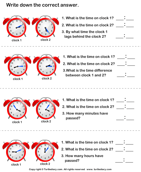 Find Start Time End Time And Time Difference Turtle Diary Worksheet Find Start Time End Time And Time Difference Turtle Diary Worksheet