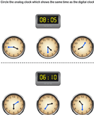 Kindergarten Time Worksheets | Turtle Diary