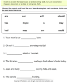 Choose The Correct Verb Worksheets | Turtle Diary
