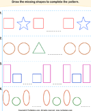 Recognizing Shapes | Turtle Diary Worksheet