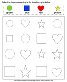 Preschool Geometric Shapes Worksheets | Turtle Diary